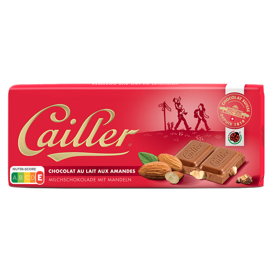 Cailler Milch Mandeln 100g - jetzt bequem daheim geniessen – Swiss ...